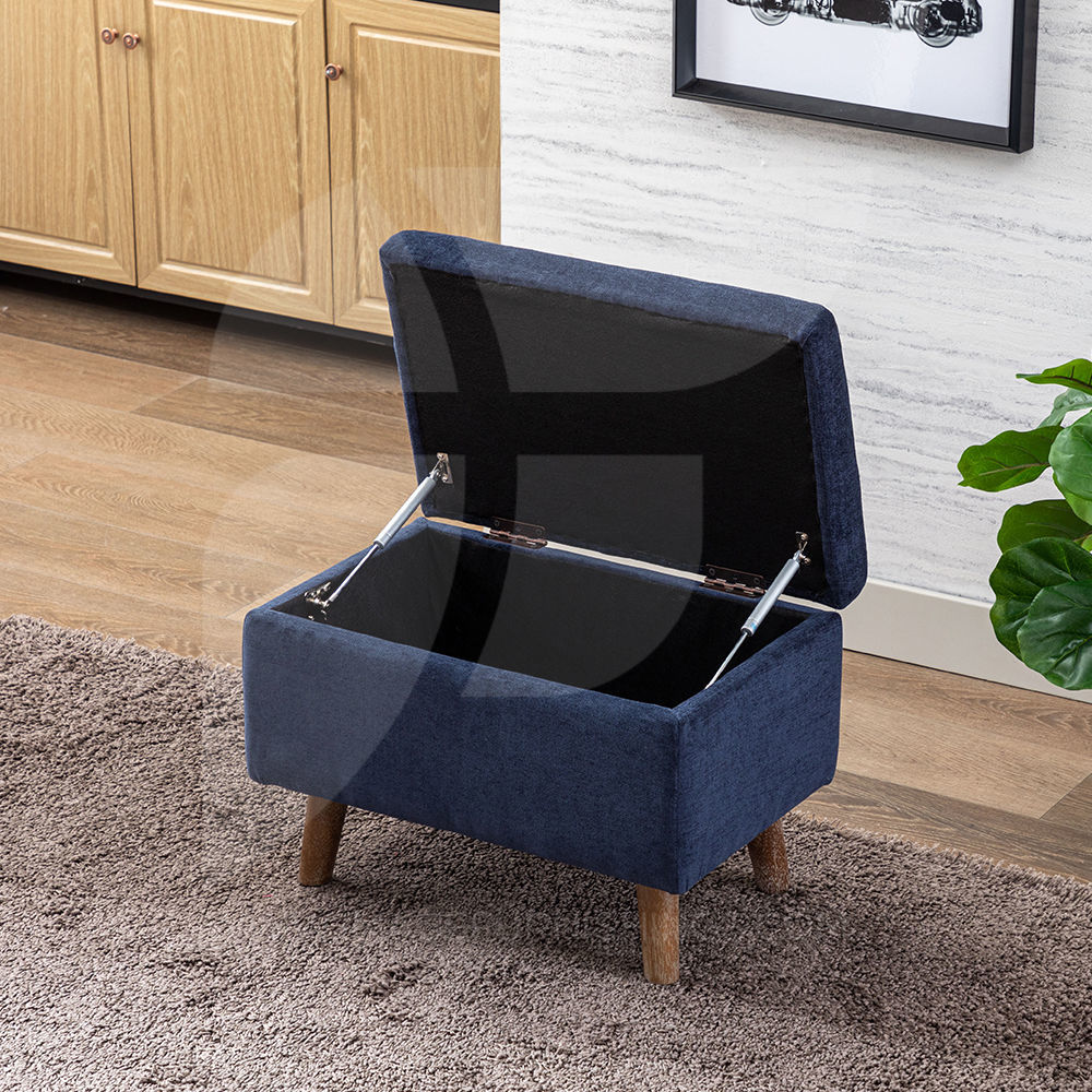 Image Furnishings. Nina Storage Footstool - Navy