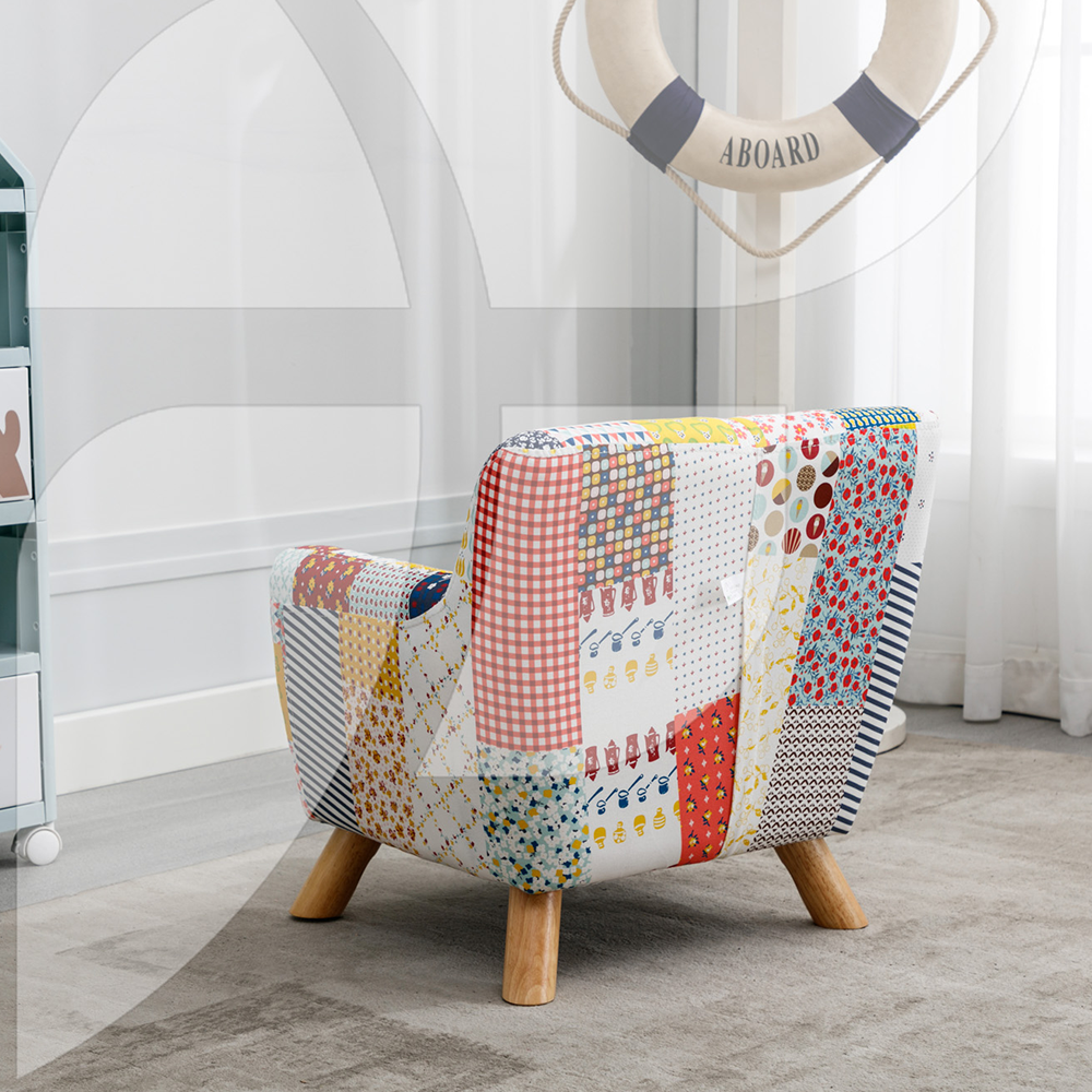 Image Furnishings. Annah Linen Patchwork Chair Floral